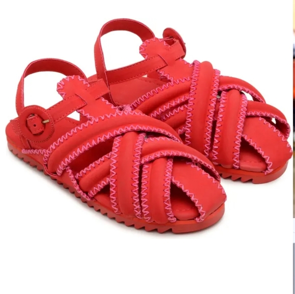 FARM Rio | Shoes | Farm Rio Zigzag Stich Sandals | Poshmark